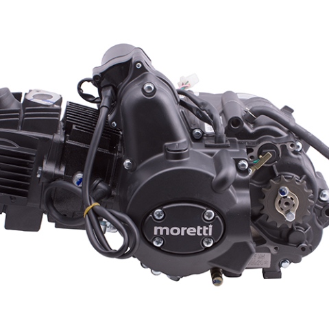 Silnik Moretti poziomy 152FMH, 110cc 4T, 4-biegowy manual, czarny (bez oleju)